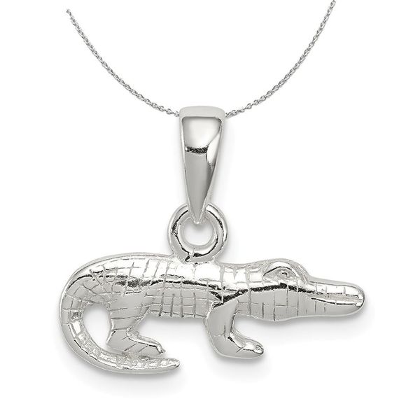 Black Bow Jewelry Co. | Jewelry | Sterling Silver Small 2d Alligator ...